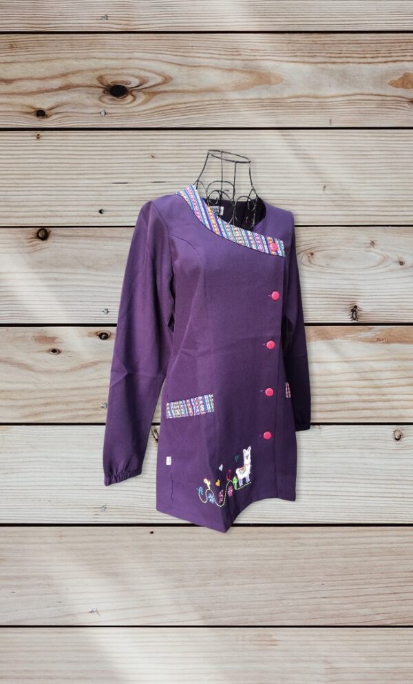 Delantal morado Llamita manga larga - Delantales Profesoras | Venta de ...